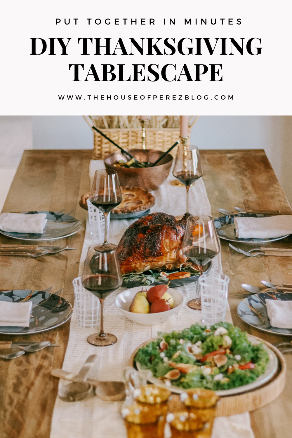A Simple Thanksgiving Table Setting You Can Put Together in Minutes