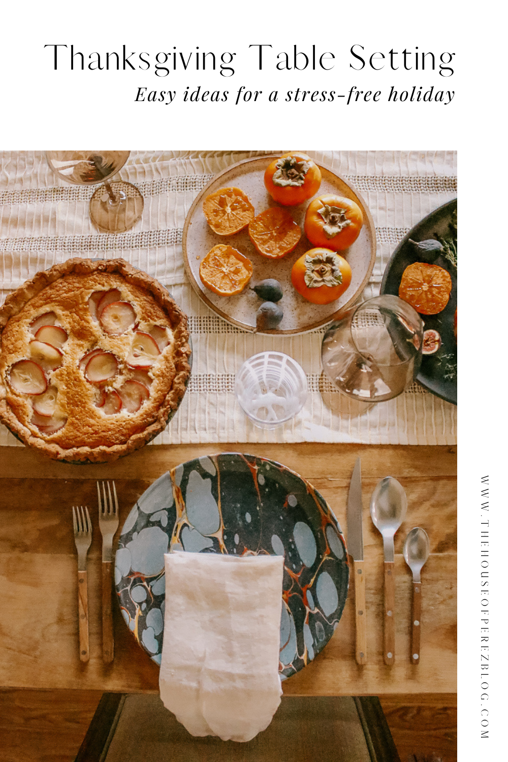 A Simple Thanksgiving Table Setting You Can Put Together in Minutes